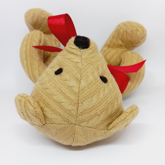 Martha Stewart | Toys | Martha Stewart Cable Knit Teddy Bear With Bow ...